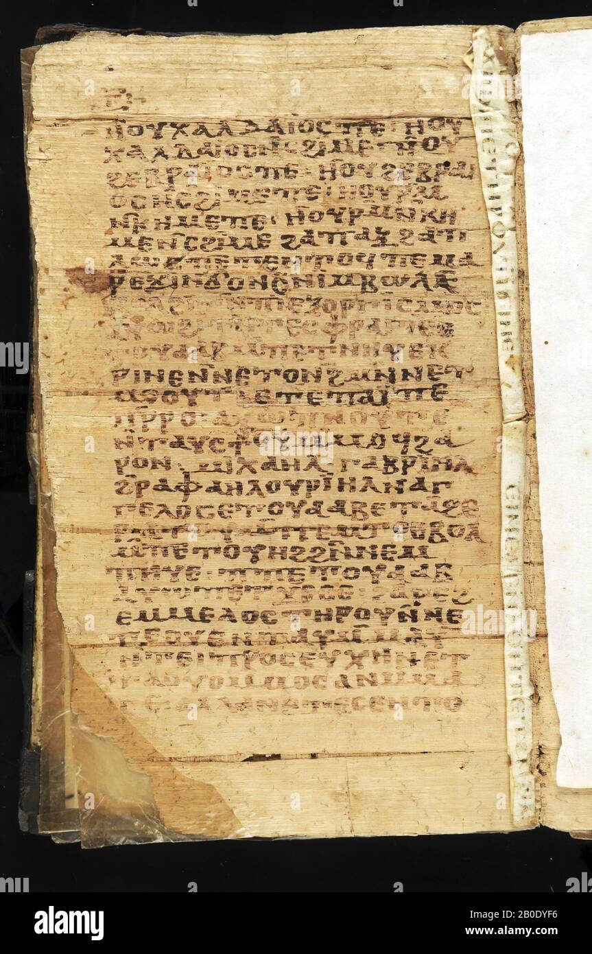 Egypt, handwriting, codex, papyrus, leather, 14.5 x 22 cm Stock Photo ...