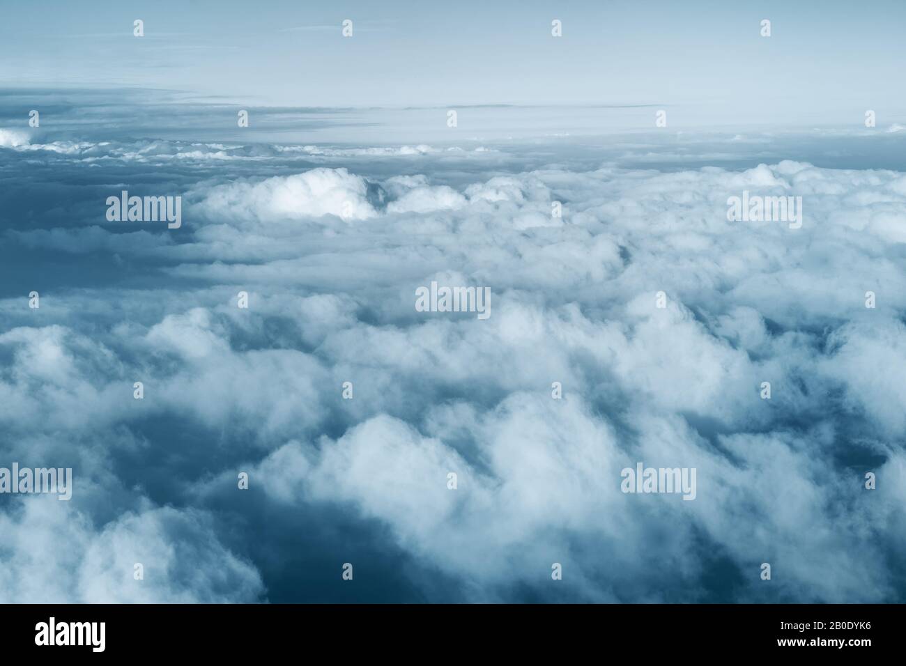 landscape with beautiful wavy clouds Stock Photo - Alamy