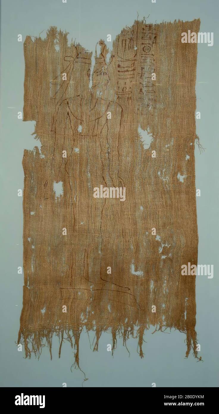 Egypt, mummy rug, linen, 110 x 58 cm, Third Intermediate Period, 21st ...