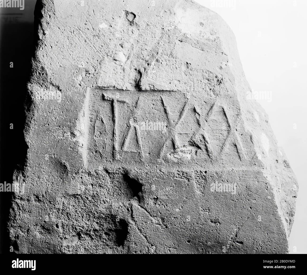 The Netherlands Roman period, roof tile, imbrex, fragment, earthenware ...