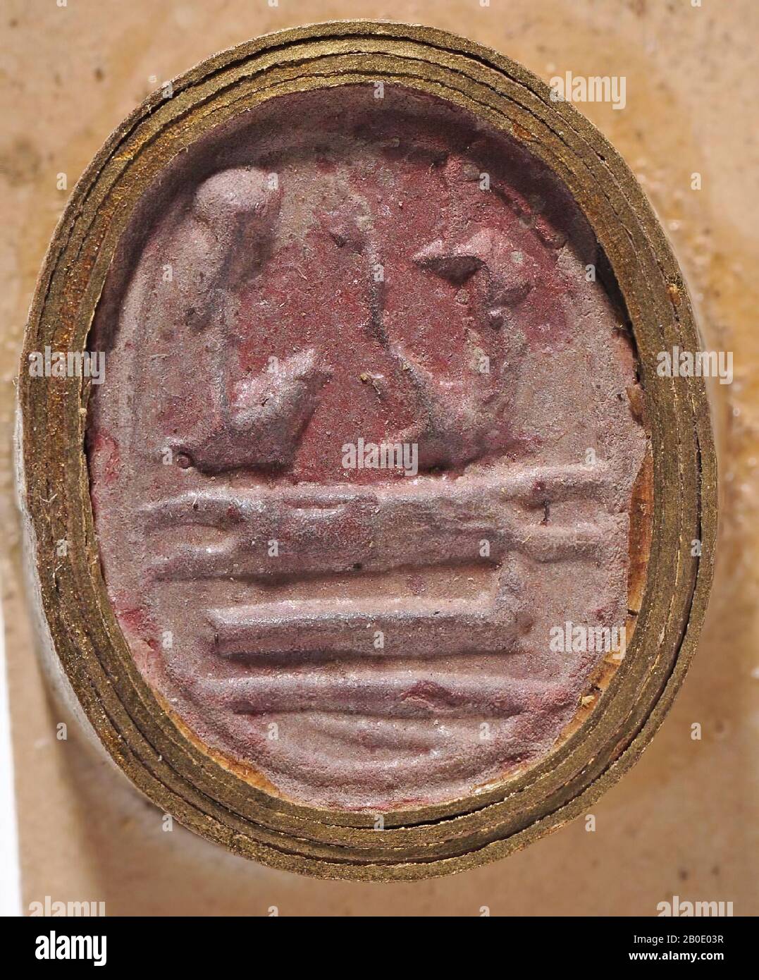 Egypt, seal, scarab, stone, black, 2 cm, New Empire, 19th Dynasty ...