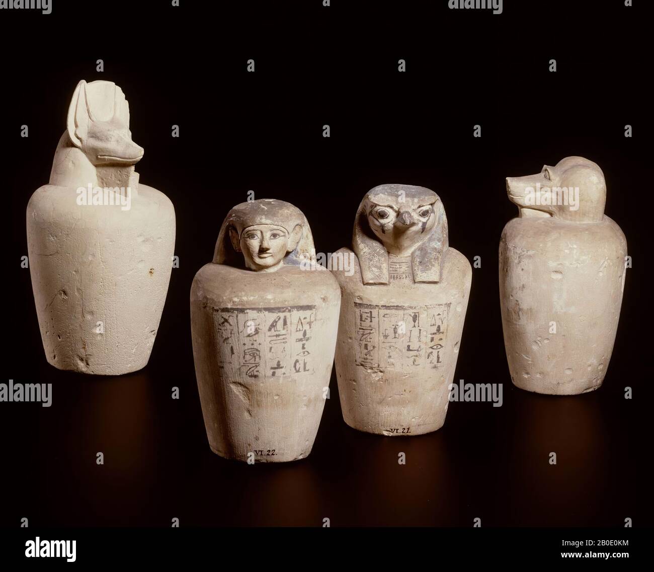 Egypt, canope, limestone, 21 cm, Third Intermediate Period, 22nd ...