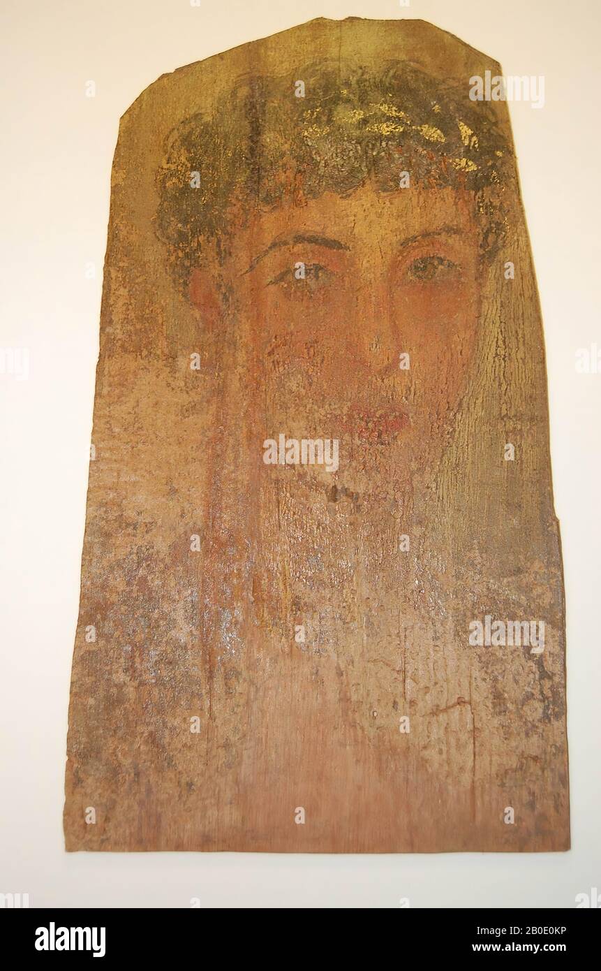 Egypt, portrait, wood, 36 x 20 cm, Greco-Roman Period, Roman imperial ...
