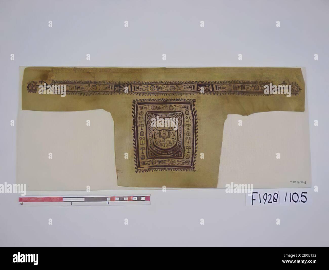 Egypt, fabric, tunic, linen, wool, 28 x 66 cm, Coptic Period, 6th-8th ...