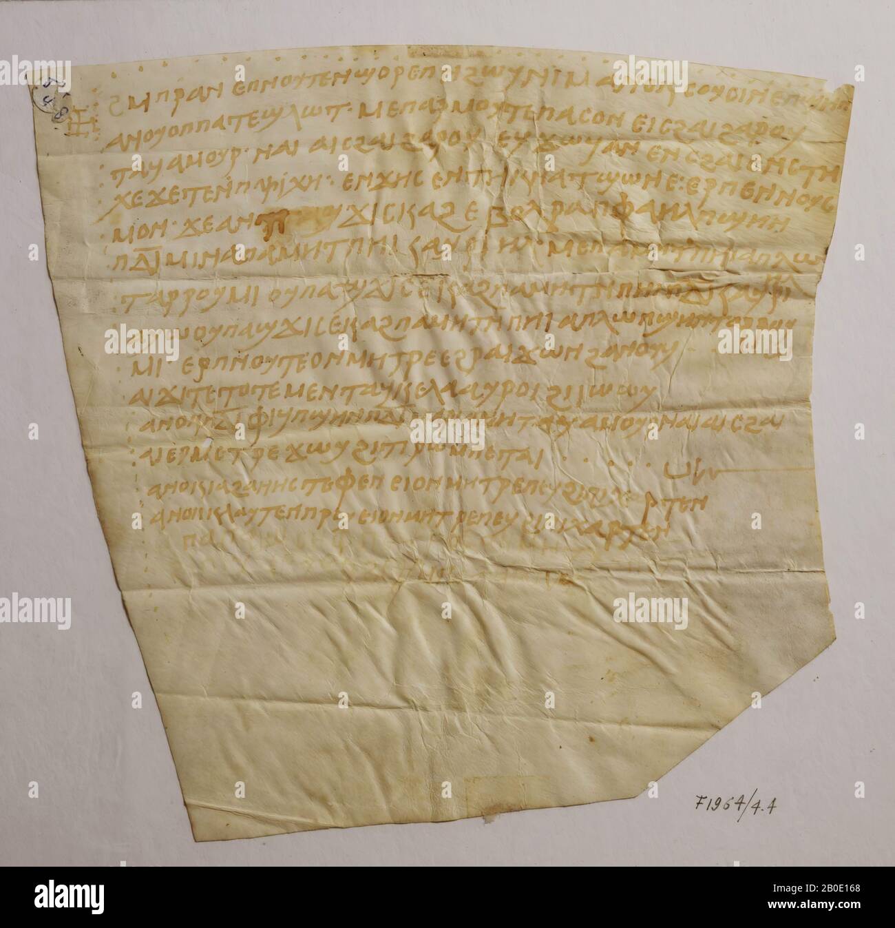 Egypt, manuscript, deed of sale, parchment, 18.5 x 19.5 cm, Coptic ...