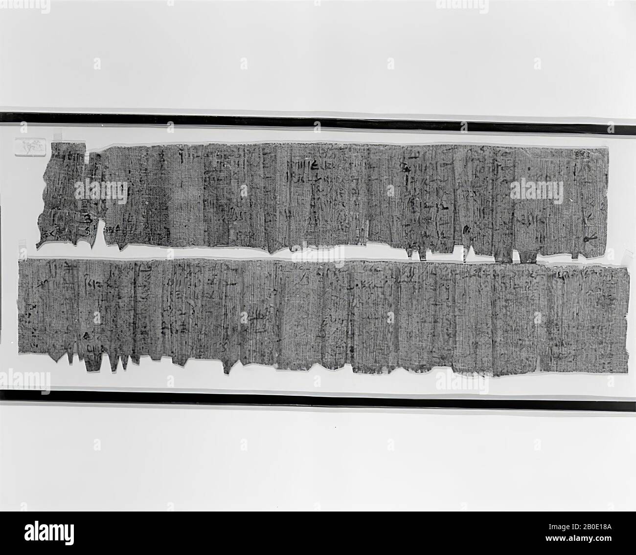 Egypt, handwriting, writing exercise, papyrus, 8.5 x 90 cm Stock Photo ...