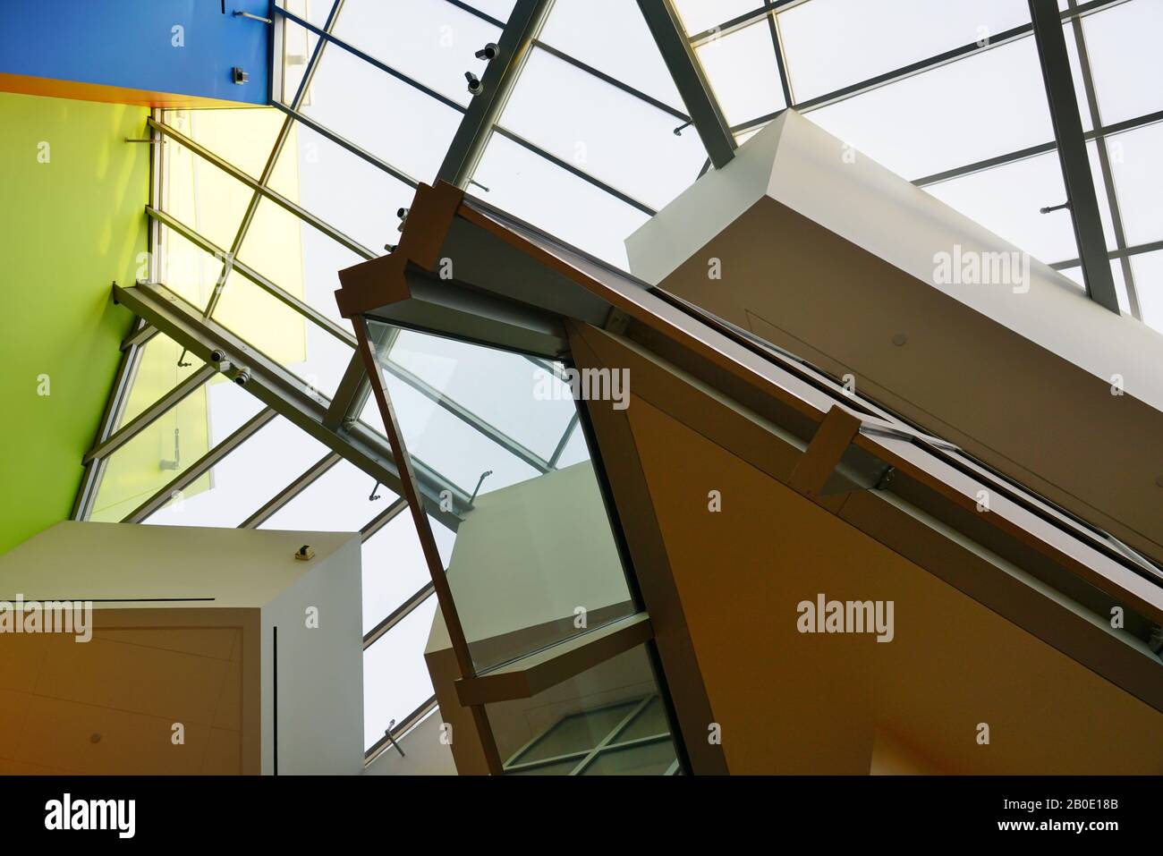 PRINCETON, NJ -15 FEB 2020- Interior view of the Lewis Science Library ...