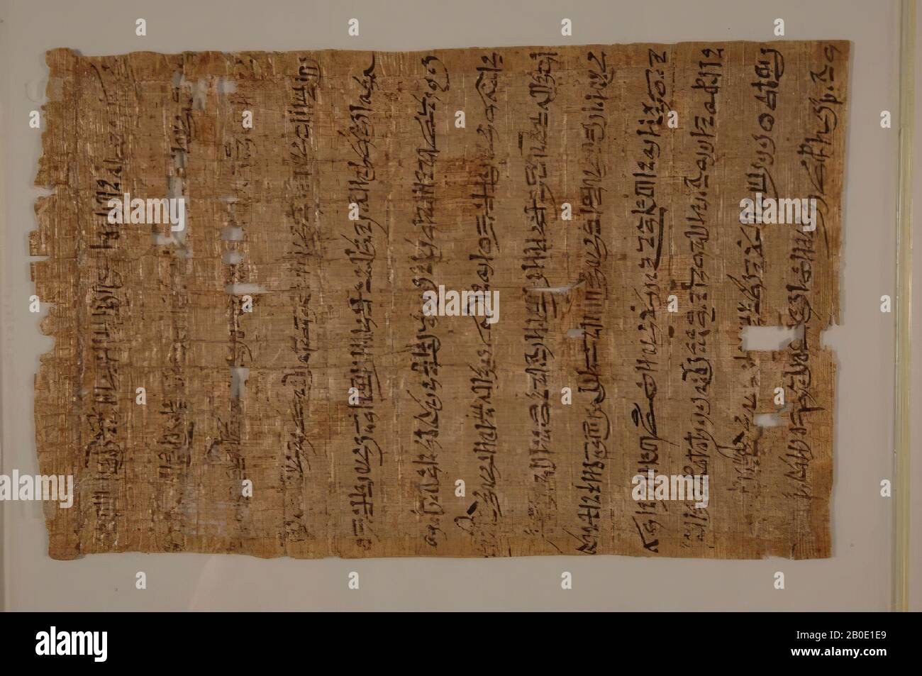 Egypt, handwriting, hieratic, papyrus, 32 x 20 cm Stock Photo - Alamy