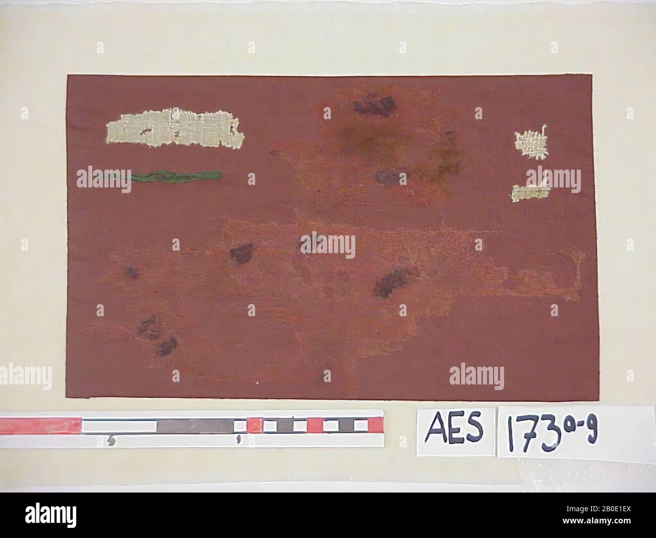 Egypt, fabric, sample, linen, wool, 12 x 34 cm, Coptic Period, Egypt ...