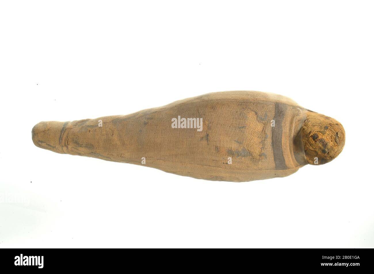 Egypt, mummy, bird, falcon, mummy, linen, 5.1 x 7.3 x 22.8 cm, Greco ...