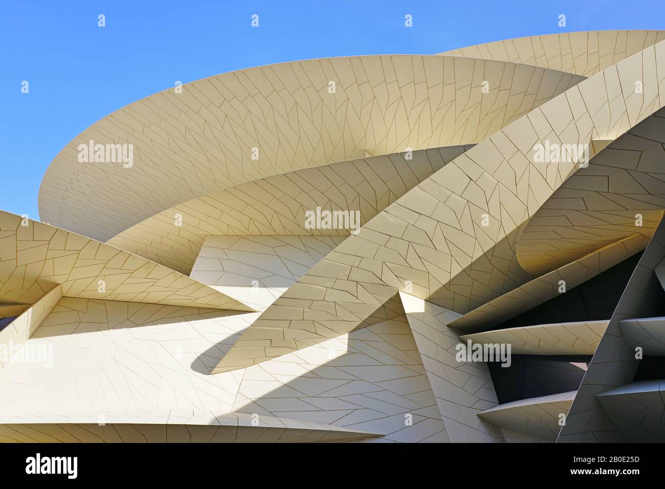 DOHA, QATAR -12 DEC 2019- View of the new National Museum of Qatar ...