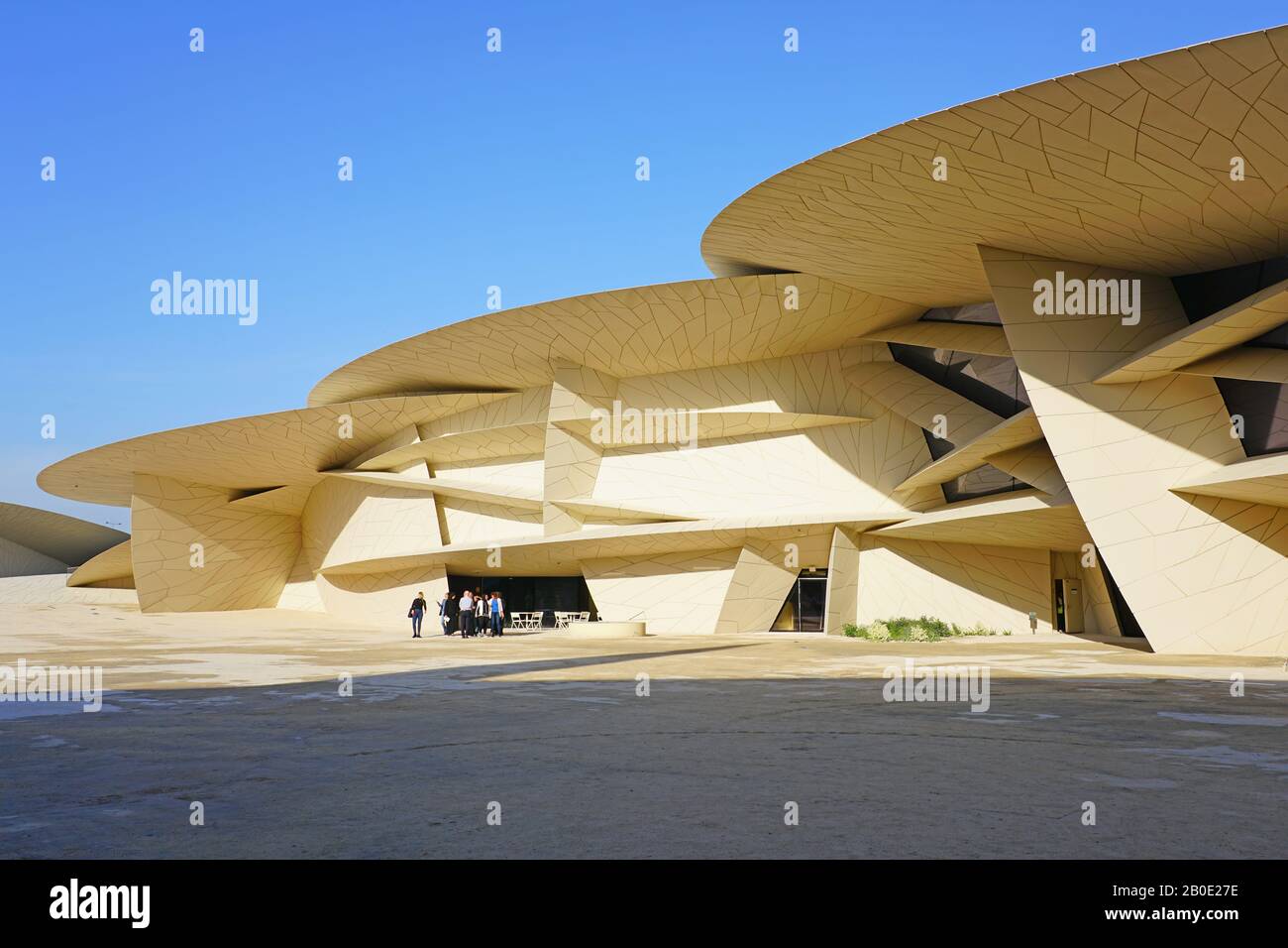 DOHA, QATAR -12 DEC 2019- View of the new National Museum of Qatar ...