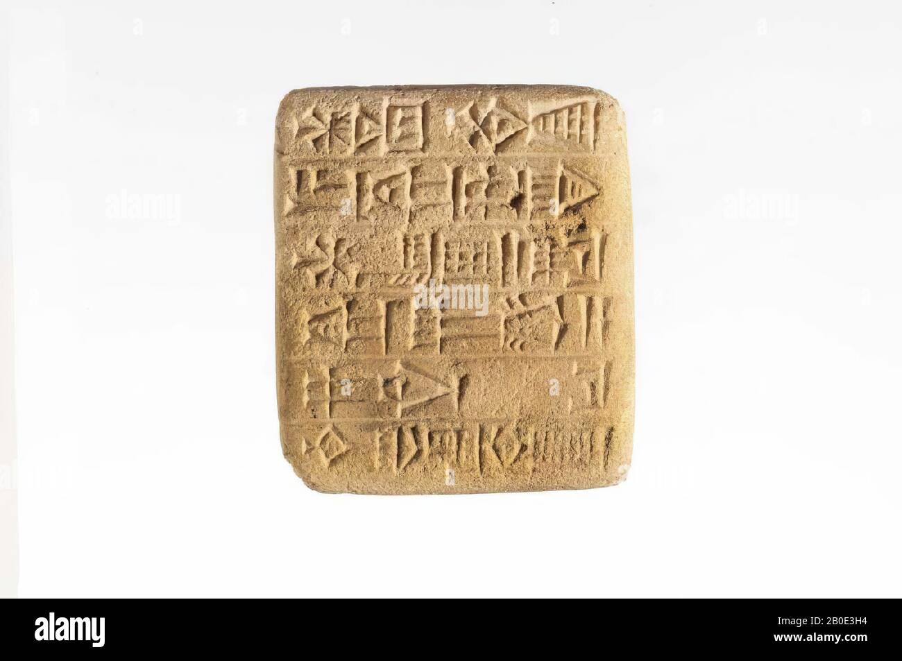 Ancient Near East, inscription, stone, limestone, L 7.8 cm, W 6.8 cm, H ...