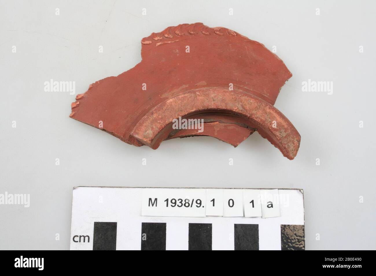 1 Shard. Part of the underside of a bowl., Fragment, pottery, terra ...