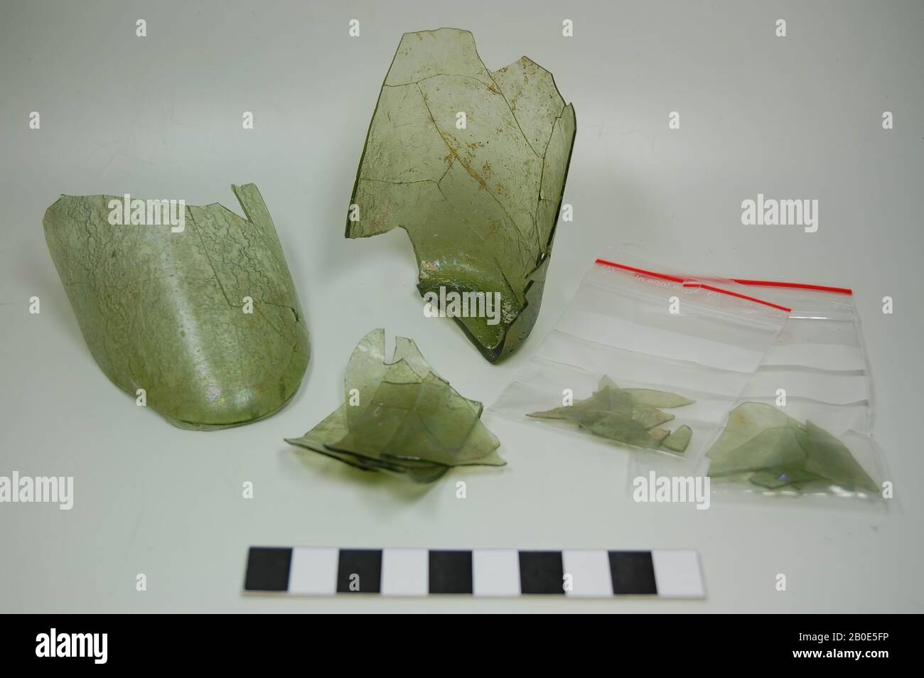Cup (tumbler) of glass, broken. Here is a bag with fragments., Crockery ...
