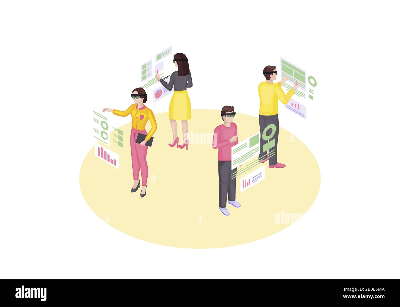 Intelligence technology ar augmented Stock Vector Images - Alamy