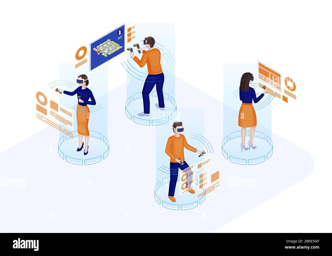 Virtual reality isometric vector illustration Stock Vector Image & Art ... Virtual reality isometric vector illustration Stock Vector Image & Art ...