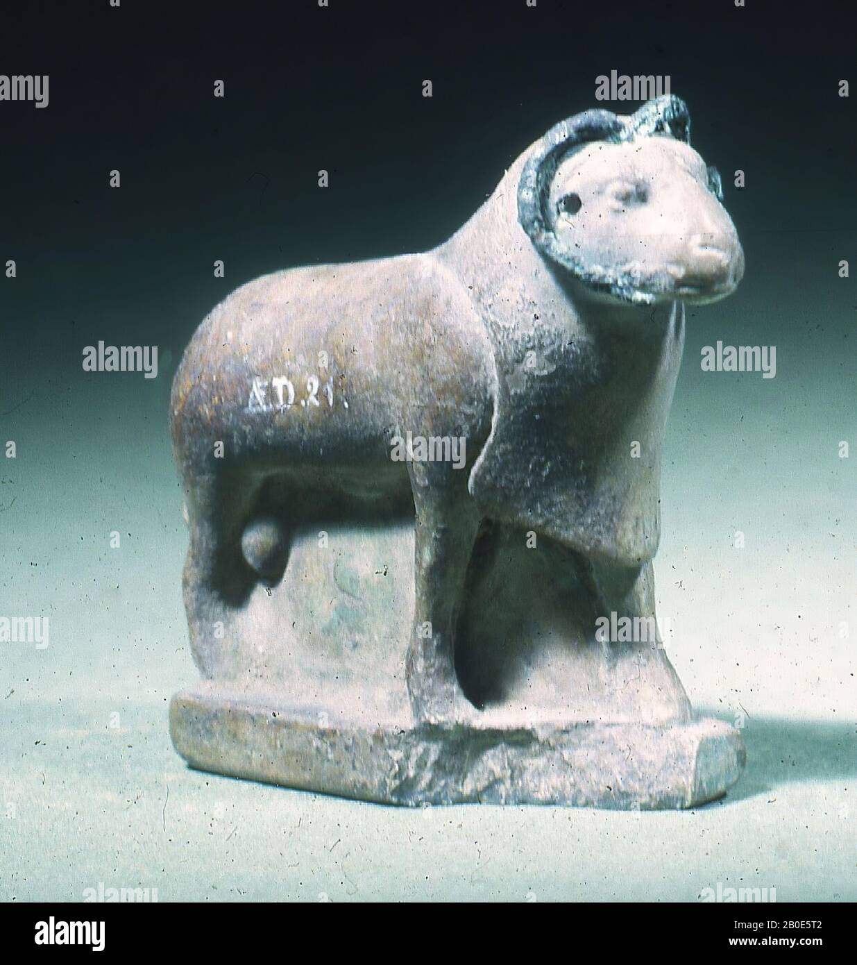 ram, standing, votive statue, faience, bronze, 5 cm, Egypt Stock Photo ...