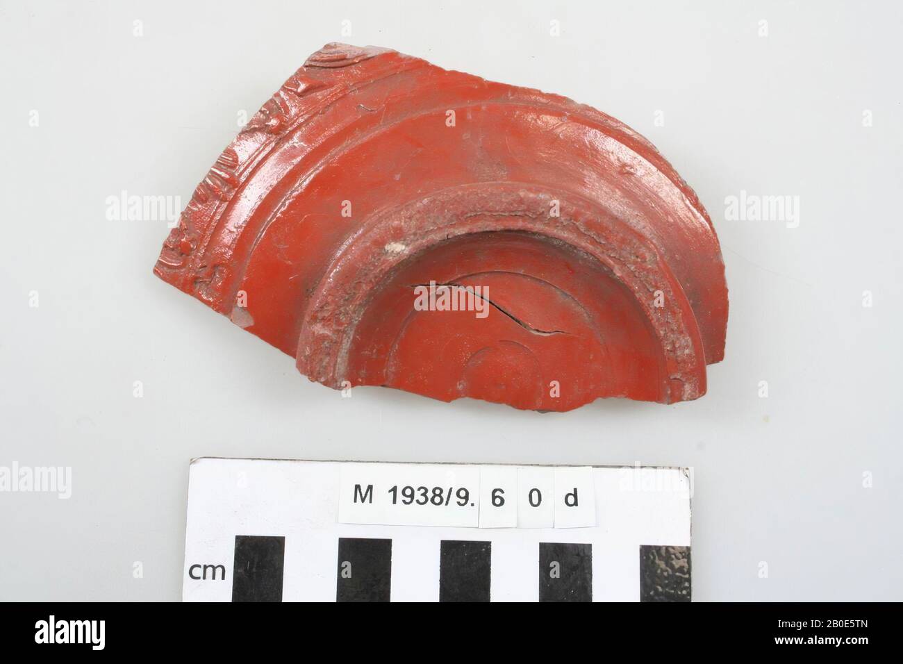 1 Shard. Part of the underside of a bowl., Fragment, pottery, terra ...