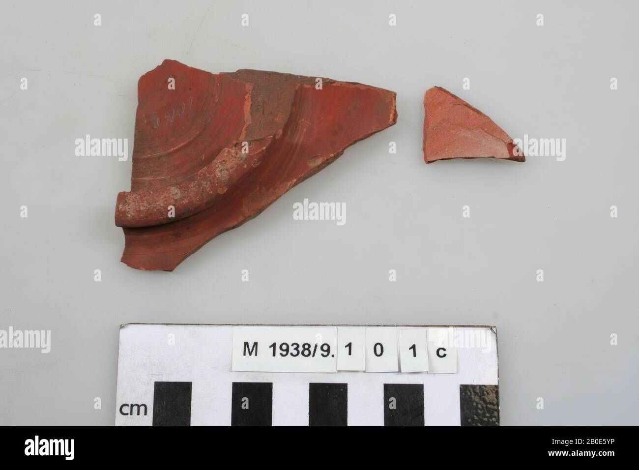 2 Shards, including a part of the underside of a bowl., Fragment ...