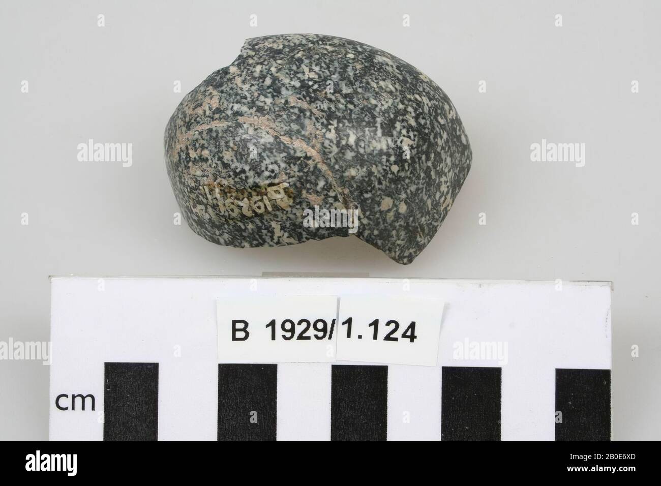 Ancient Near East, tableware, stone, granite, L 6.1 cm, W 4.3 cm, H 3 ...
