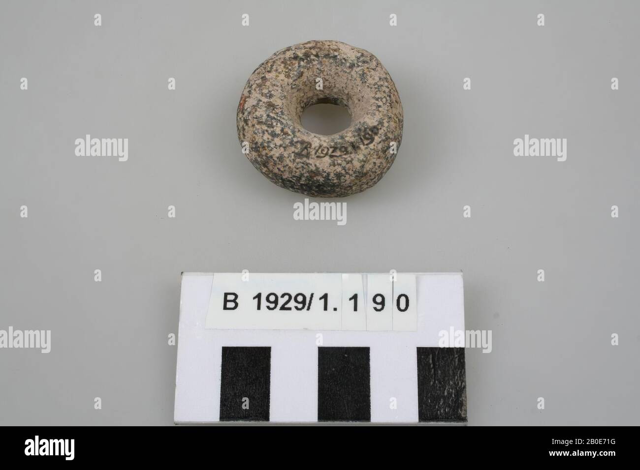 Ancient Near East, spinning stone, stone, h, 1.5 cm, diam, 3.7 cm ...