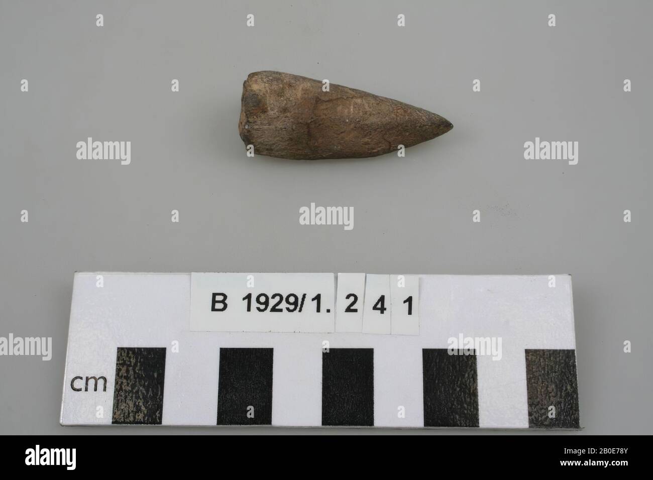 A conical shaped stone, one pointed side. Function unknown., Stone ...