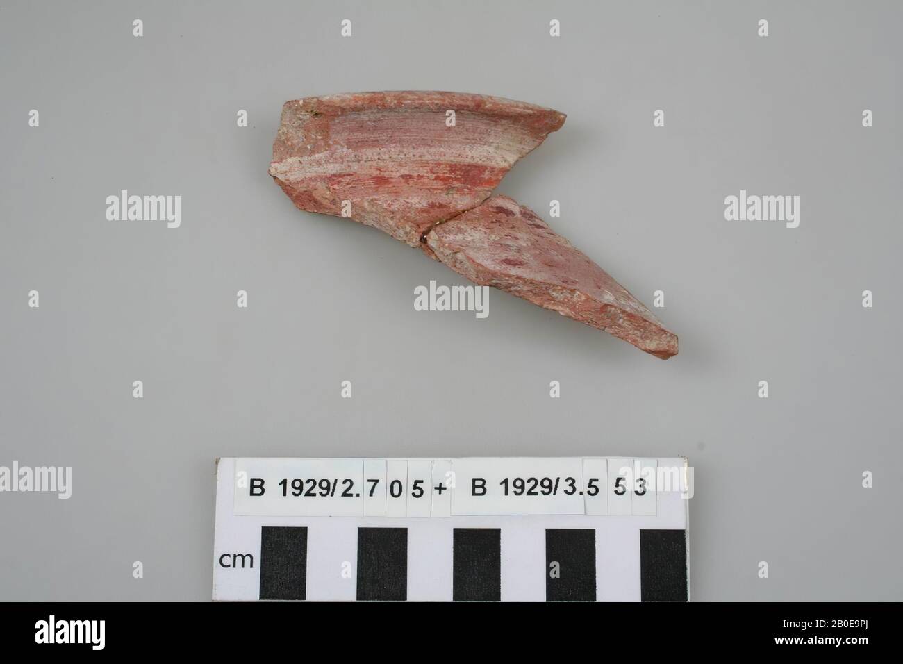 A border with red paint. Bonded with shard B 1929 Stock Photo - Alamy