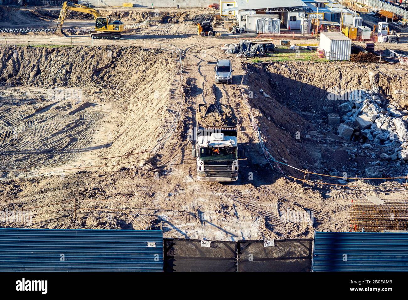 View of construction site Stock Photo - Alamy