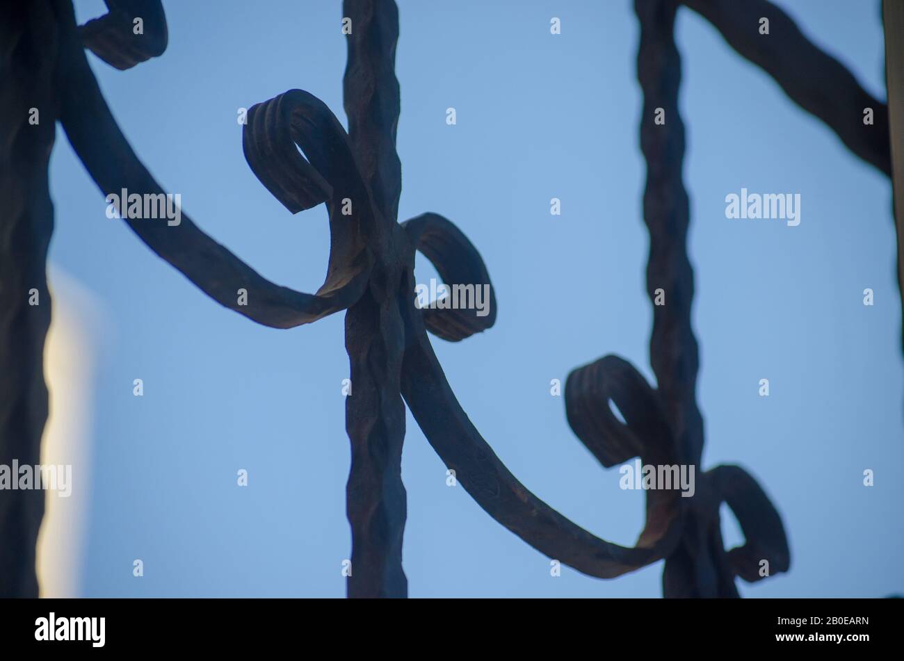 Black Guard Rail Stock Photo - Alamy