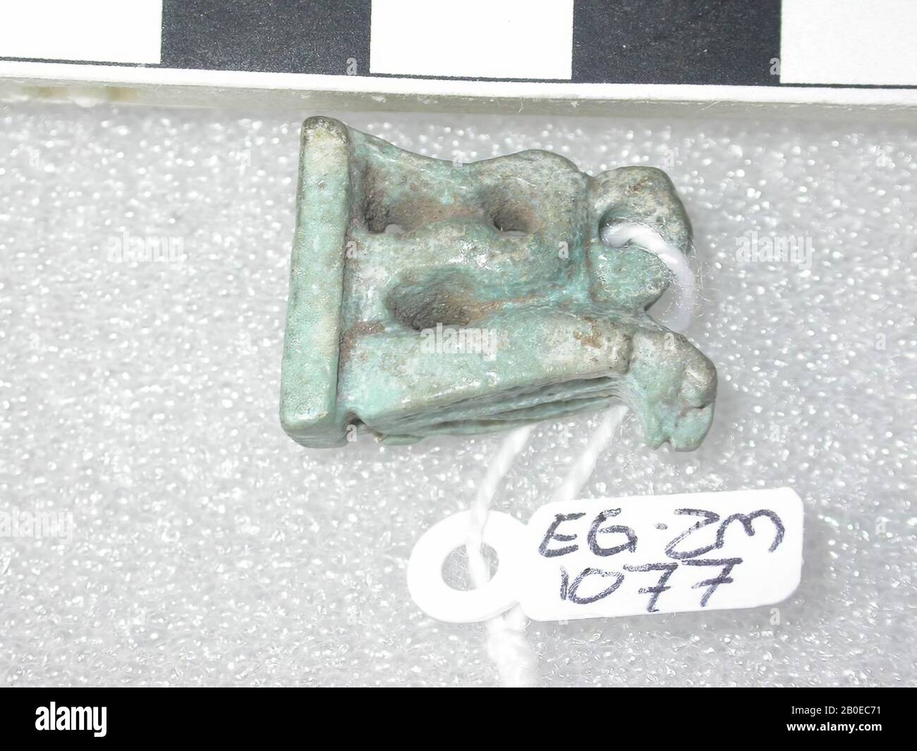 snake, uraeus, created, amulet, animal, faience, 2,1 cm, Egypt Stock ...
