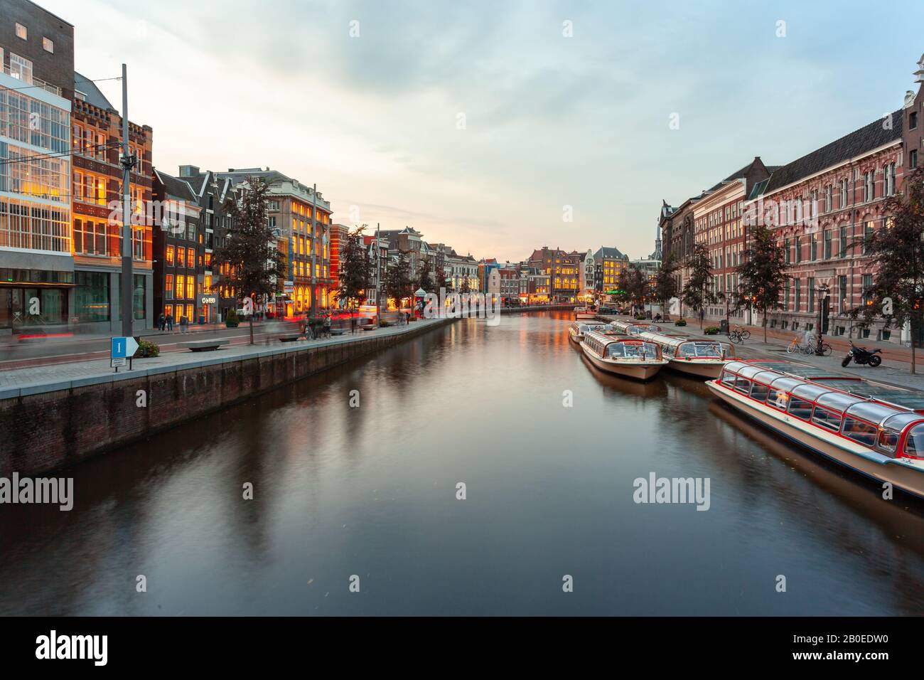 Amsterdam, Netherlands October 14, 2019: Amsterdam with unique ...