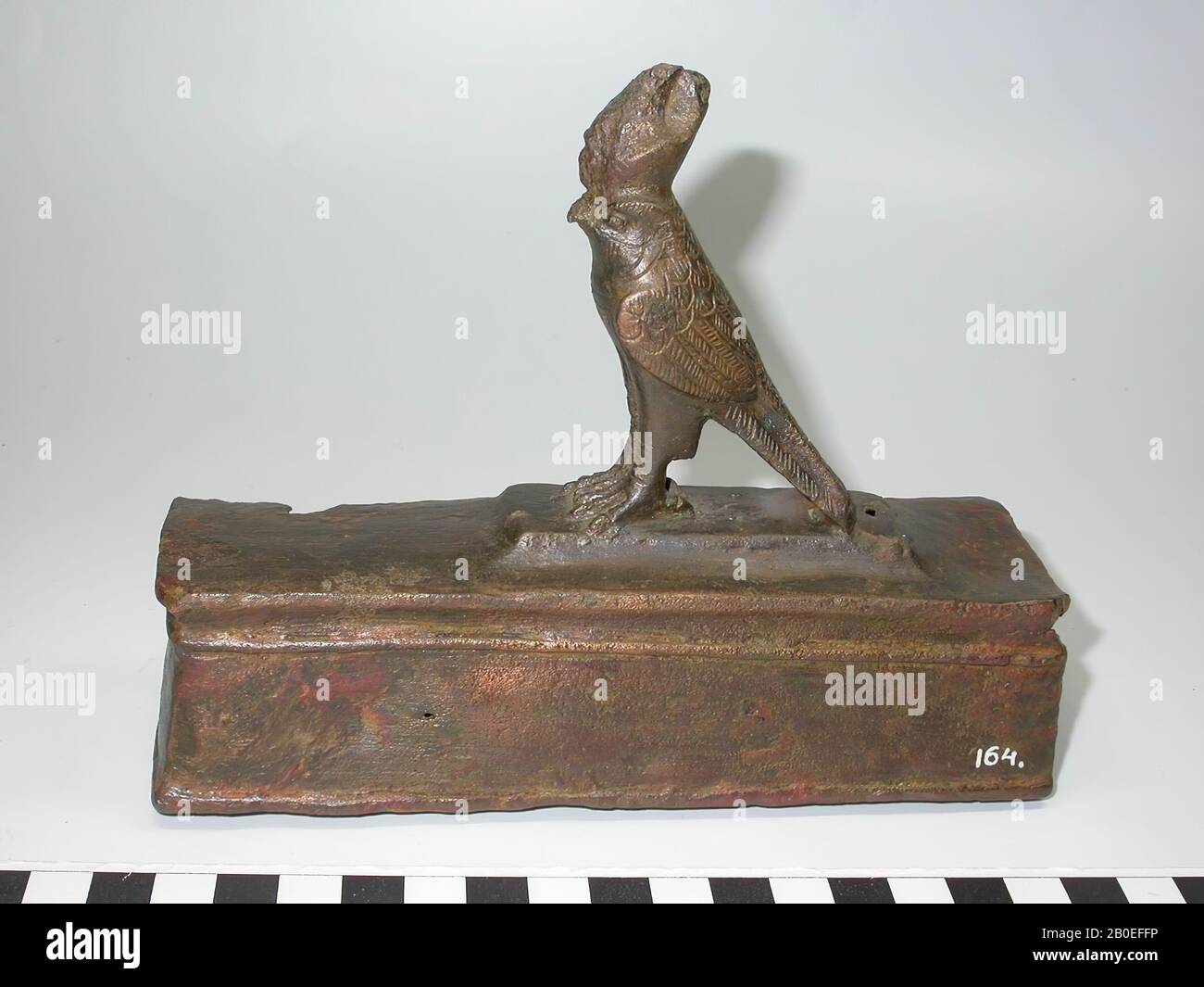 statue, falcon, sitting, crown, double, pedestal, bronze, bird, bronze ...