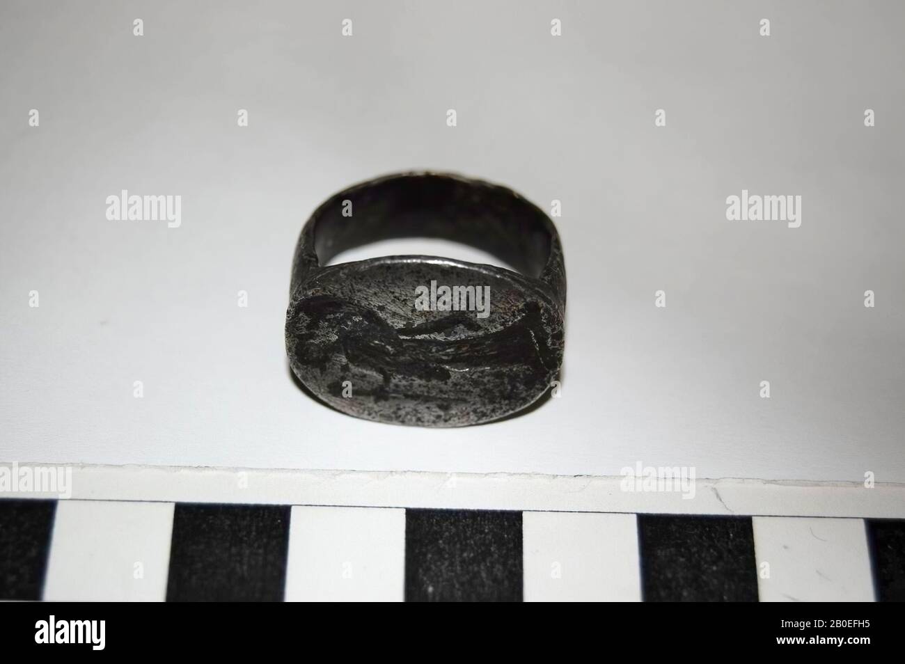 Ancient Near East, ring, metal, iron, ø 2.5 cm, Location, Iran Stock ...