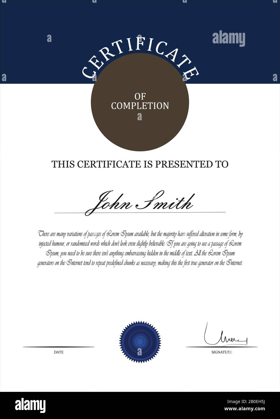 Certificate achievement hi-res stock photography and images - Alamy