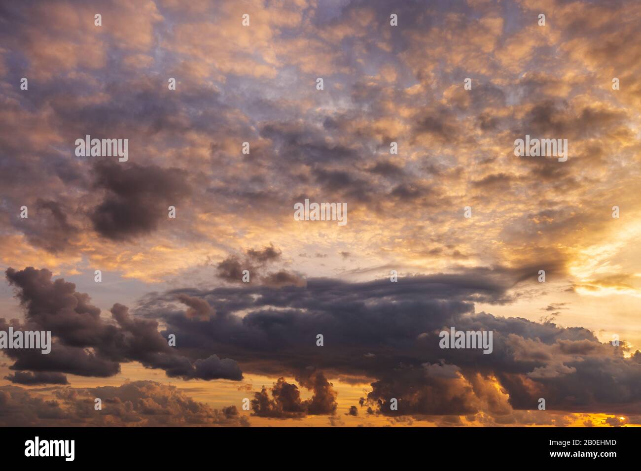 Beautiful sky with clouds at sunset in Haifa, Israel Stock Photo - Alamy