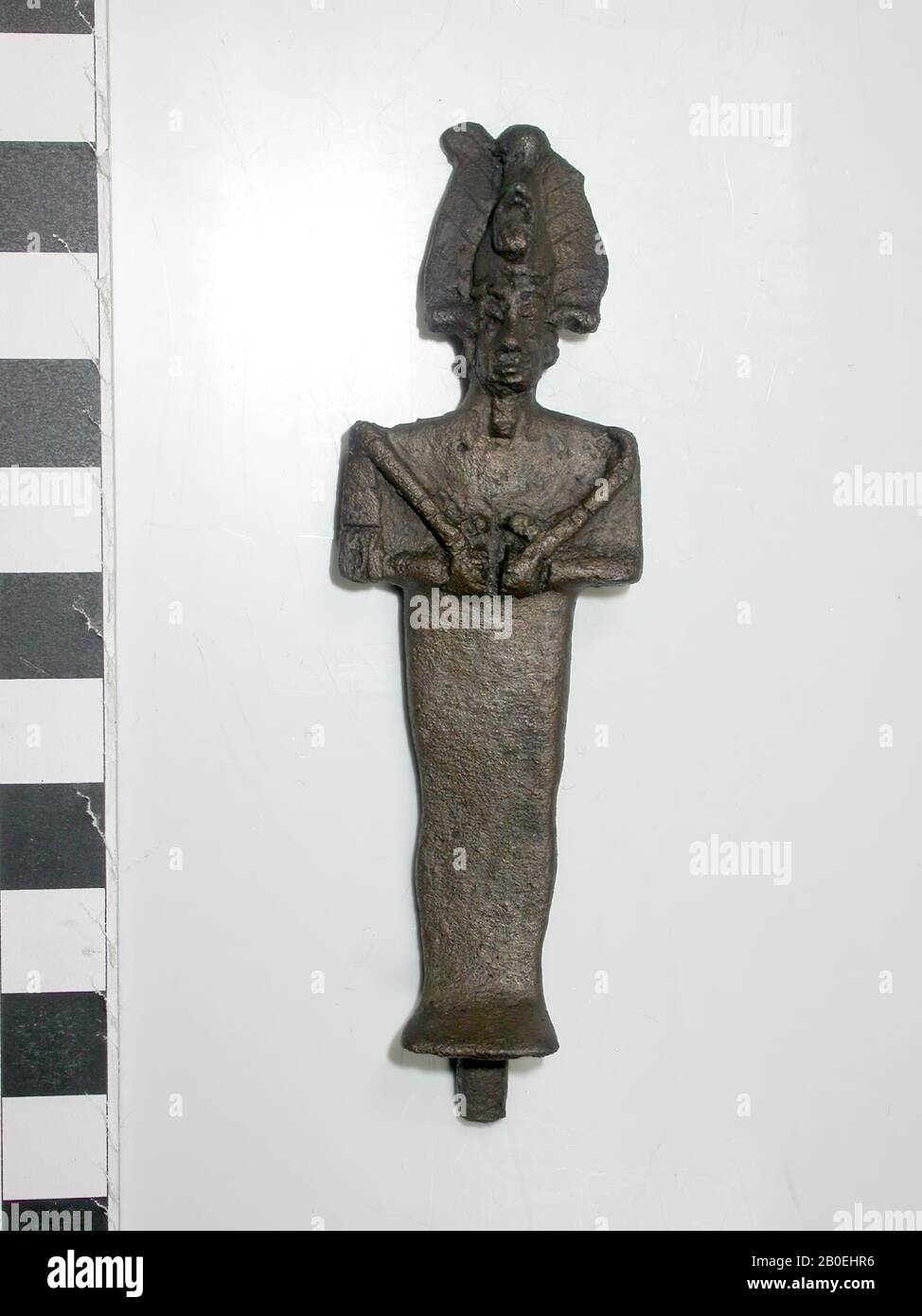 Osiris, standing, bronze, god, bronze, 8,9 cm, Late Period, Egypt Stock ...