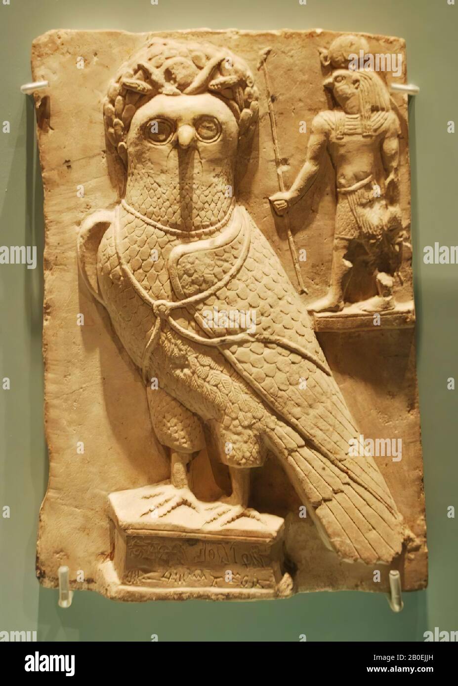 Falcon, Re-Horachte, inscription, relief, limestone, 30.5 x 22 cm ...