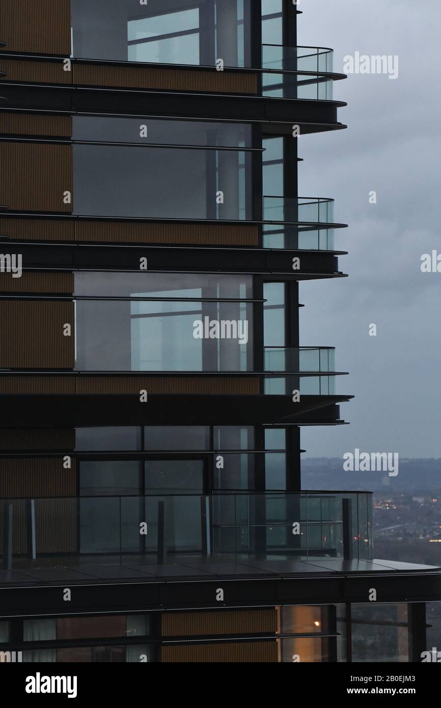 Close up of office and commercial buildings in london Stock Photo - Alamy