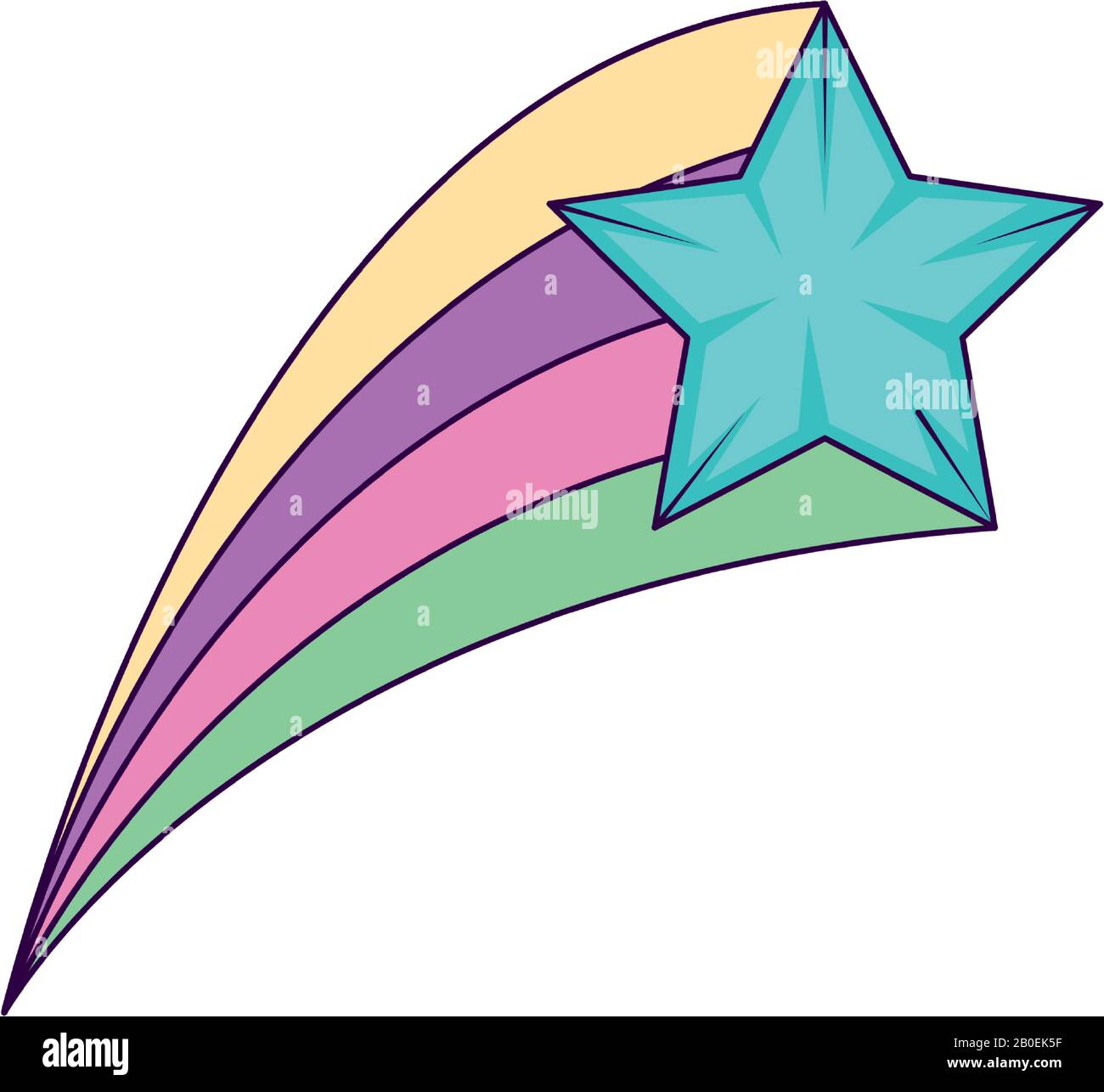 cute shooting star magic icon Stock Vector Image & Art - Alamy