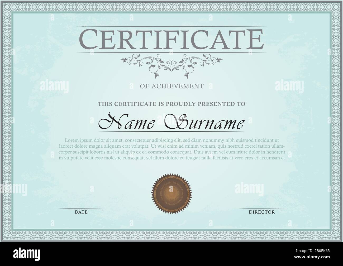 Color certificate design hi-res stock photography and images - Alamy