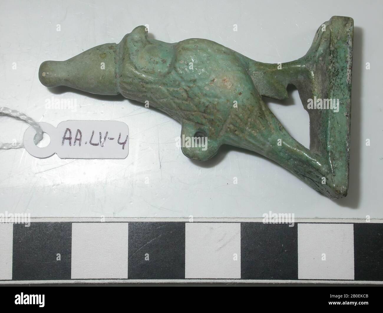 falcon, crown, Upper Egypt, amulet, animal, faience, 5.5 cm, Late ...