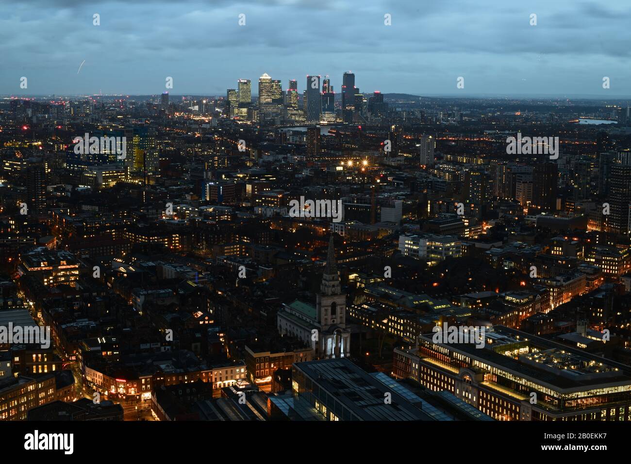 London landscape locations at night Stock Photo - Alamy