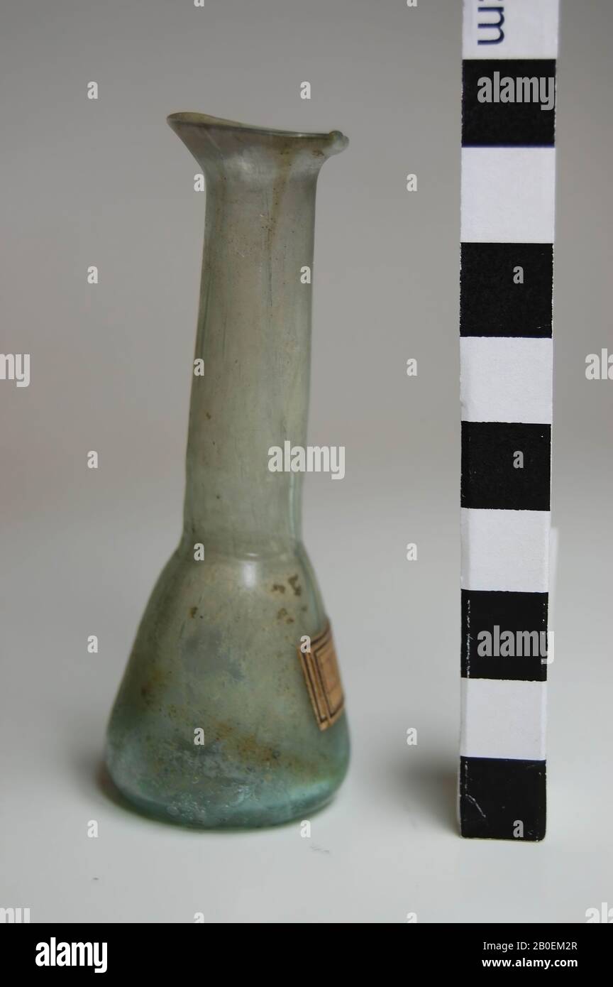 Roman unguentarium., Vase, unguentarium, glass, 10 cm, Roman, unknown ...