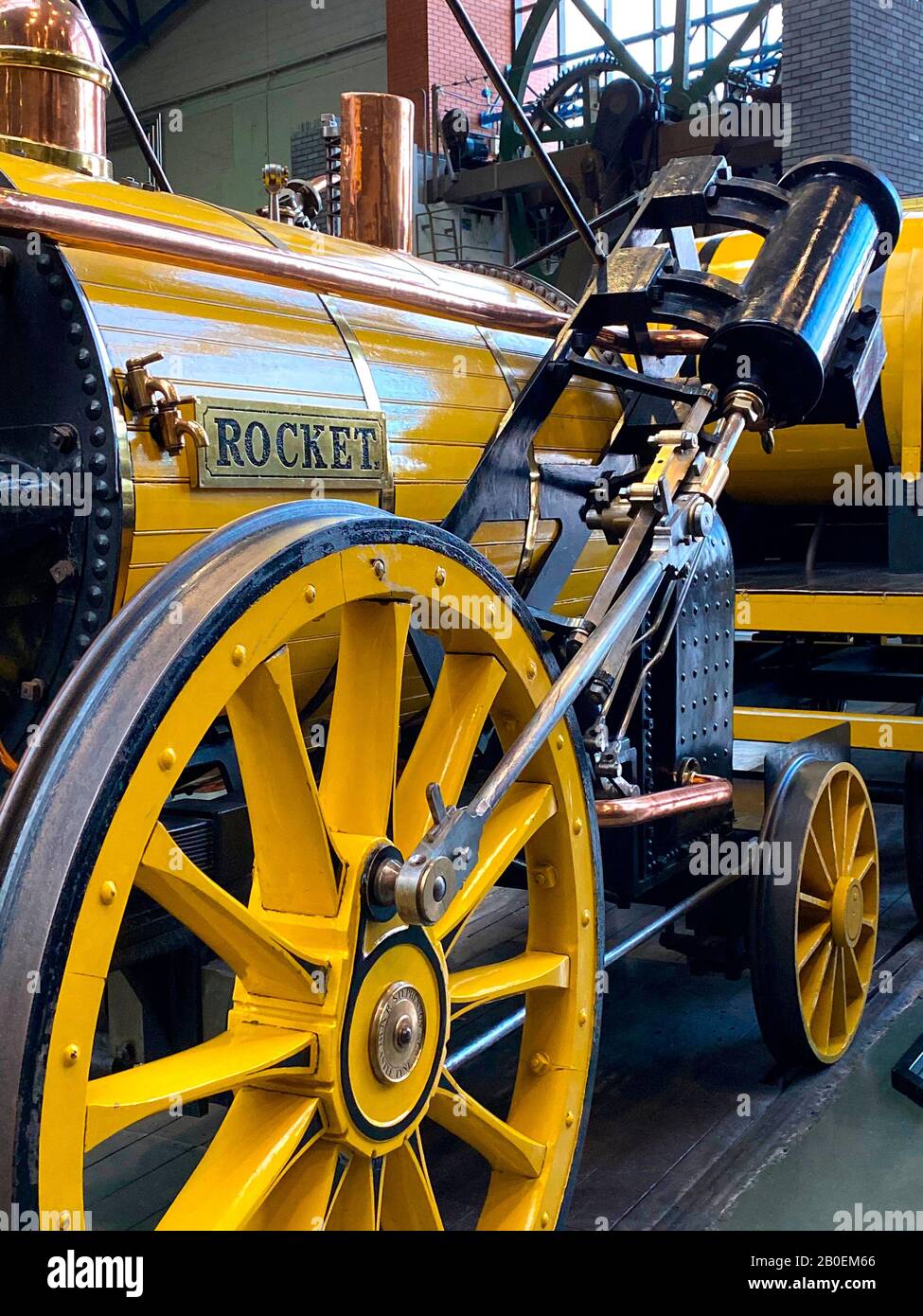 Stephenson's Rocket - an early steam locomotive. It was built for, and ...