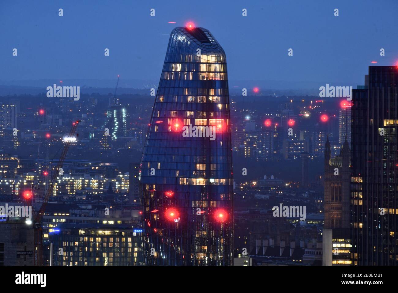 London landscape locations at night Stock Photo - Alamy