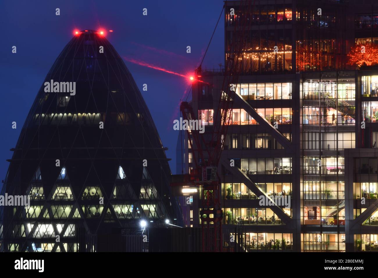 London landscape locations at night Stock Photo - Alamy