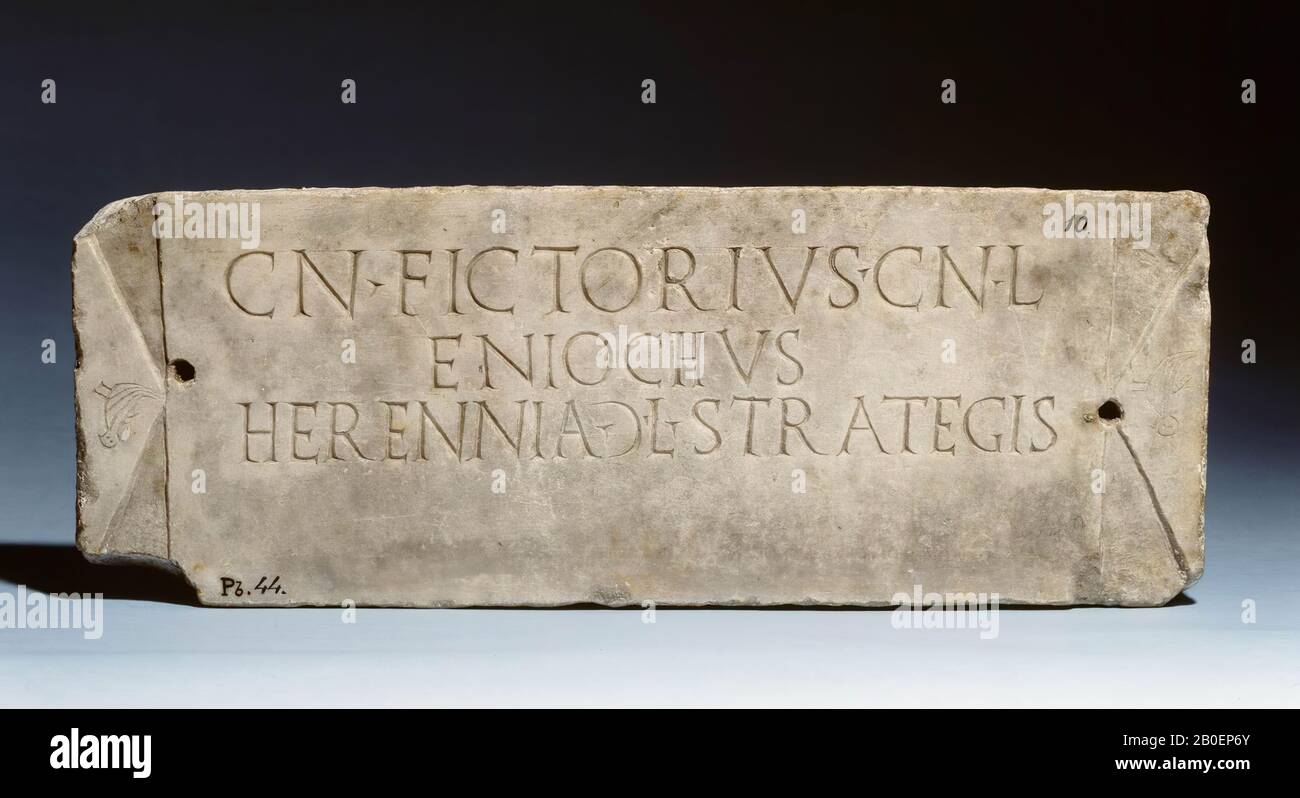 plate, stone, marble (white), 16,5 x 45,5 cm, thickness 4,3 cm, 400-100 ...