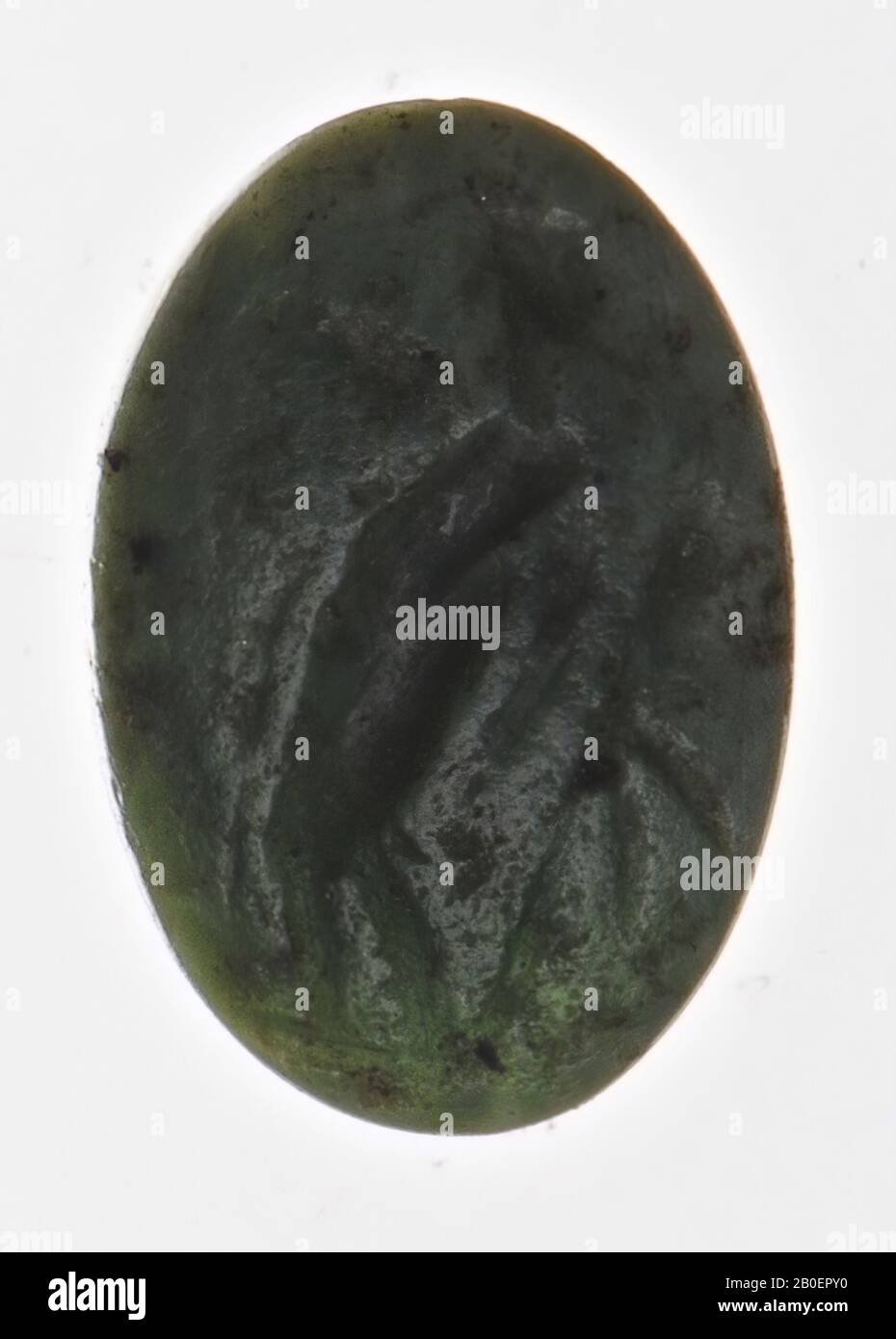 standing figure with bent legs, at the left arm a thyrsos staff and in ...