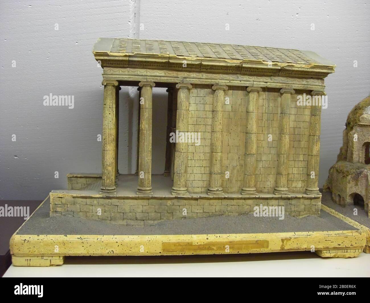 cork model of temple, cork on wood, 71 x 41 x 45 cm, late 18th century ...